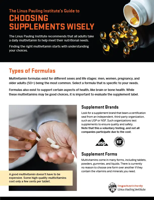 The Top 10 Project | Linus Pauling Institute | Oregon State University